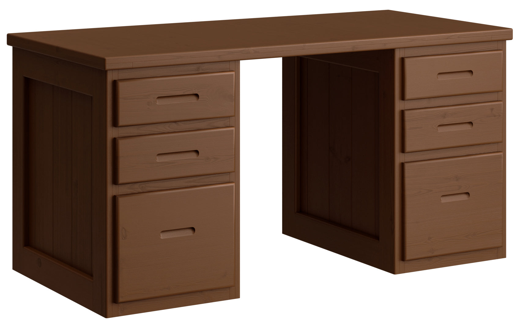 Desk with 3 Drawers on Both Sides – Blue Barn Furnishings
